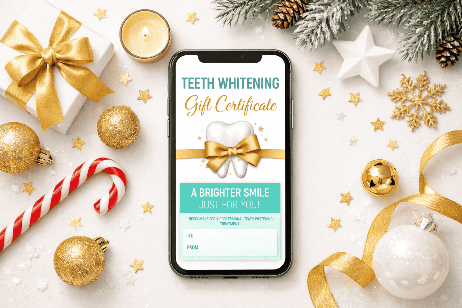 Teeth Whitening Gift Certificate Allen Texas Last Minute Christmas ...